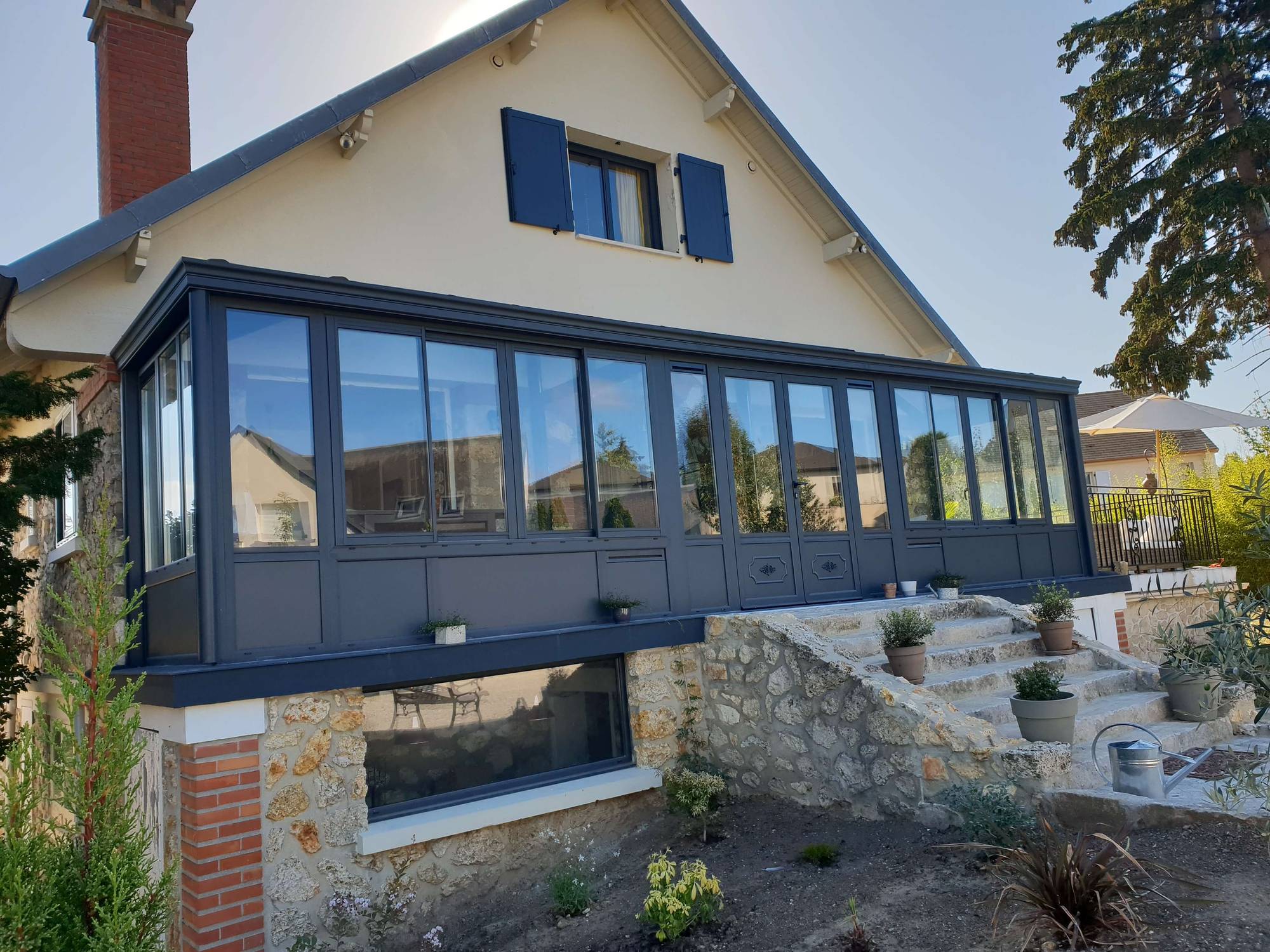 Pergola évolutive toiture fixe sur mesure | TRYBA